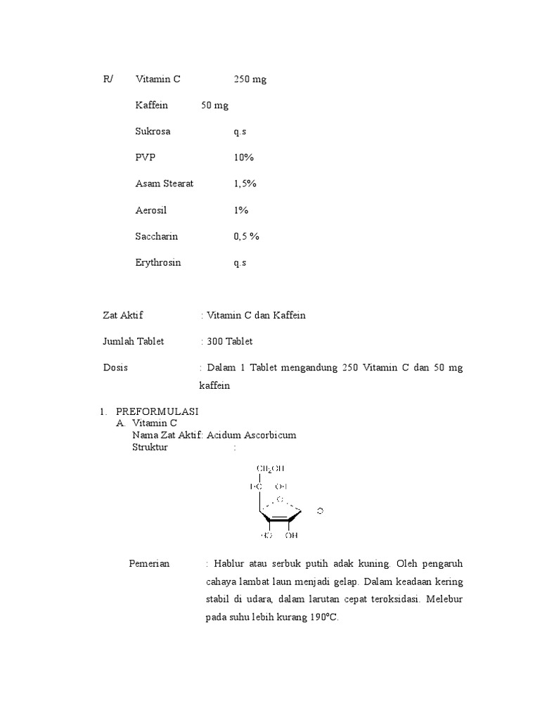 Tablet Hisap, Preformulasi | PDF