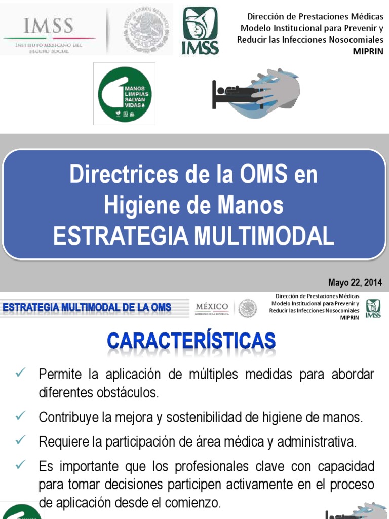 Estrategia Multimodal PDF | PDF | Lavado de manos | Infección adquirida ...