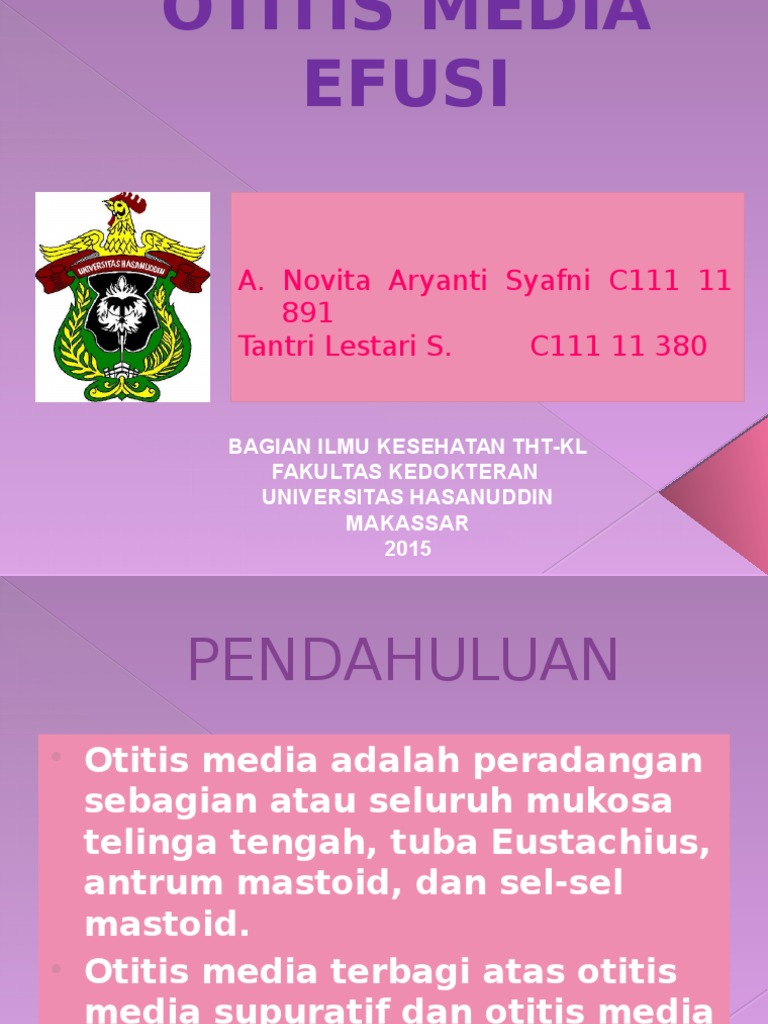 Otitis Media Efusi (OME) | PDF