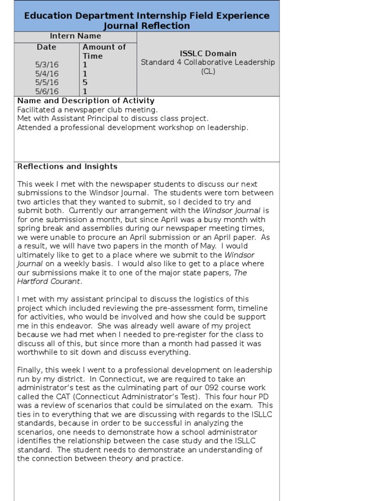 Module 3 Journal Reflection Form | PDF