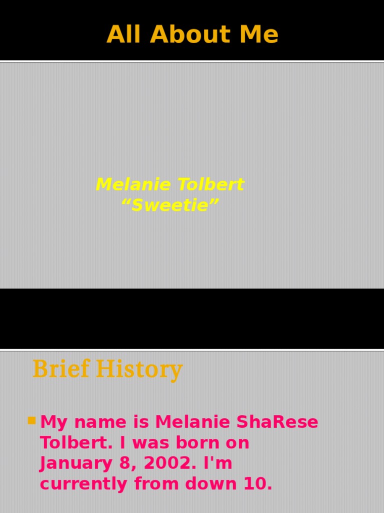 Melanie Tolbert: Personal Profile Summary | PDF