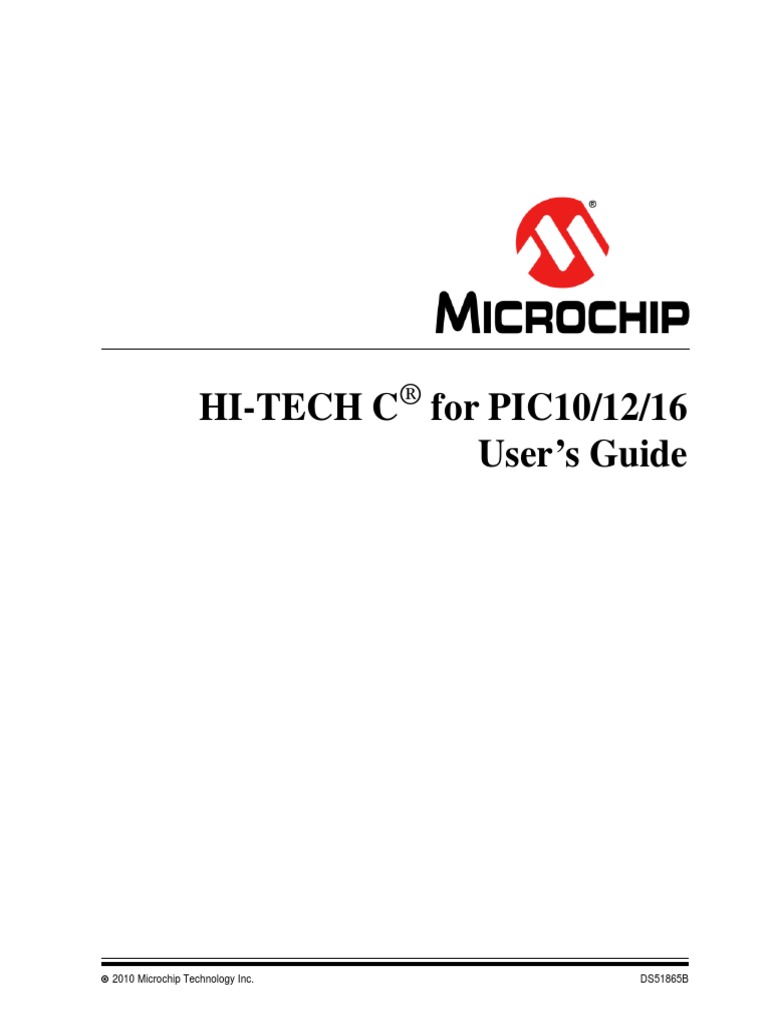 Hi-Tech C For PIC10!12!16 Users Guide | PDF | Library (Computing) | C (Programming Language)