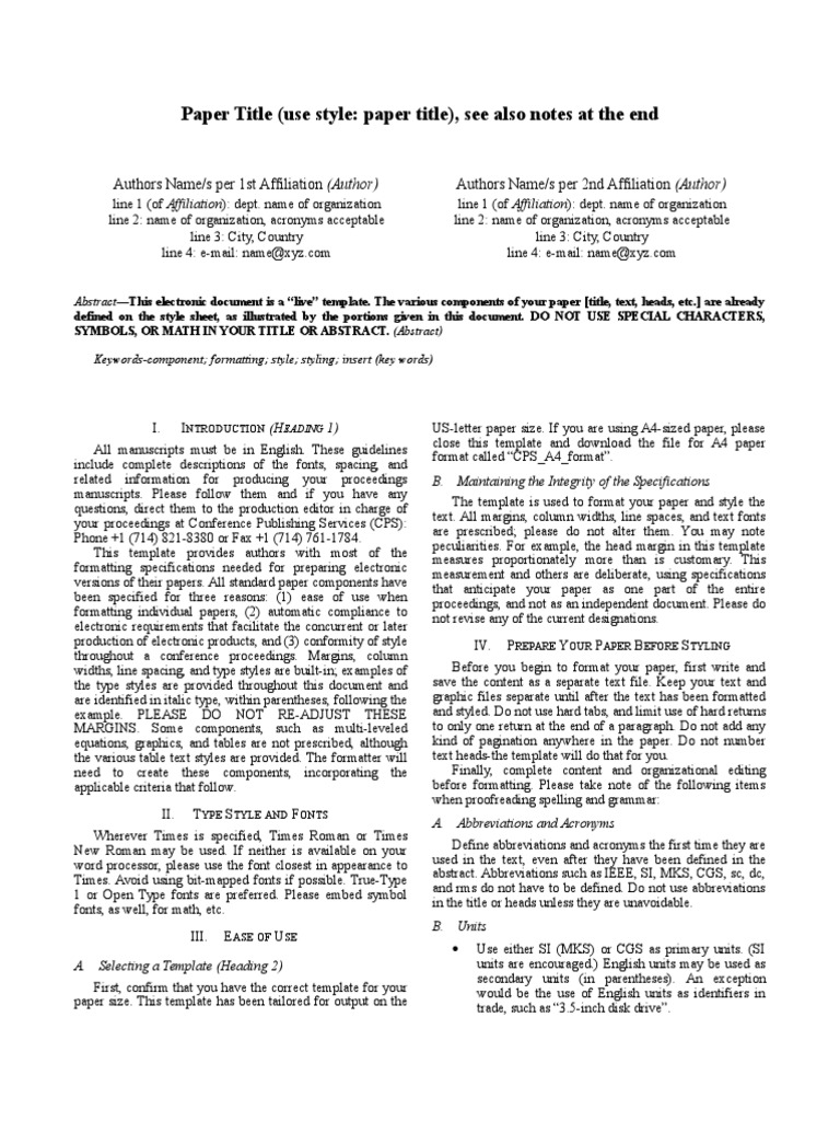 IEEE Conference Template | PDF | Bracket | Citation