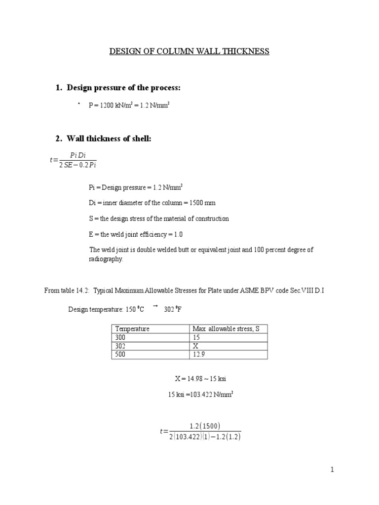 Mechanical Design of Column | PDF | Column | Stress (Mechanics)