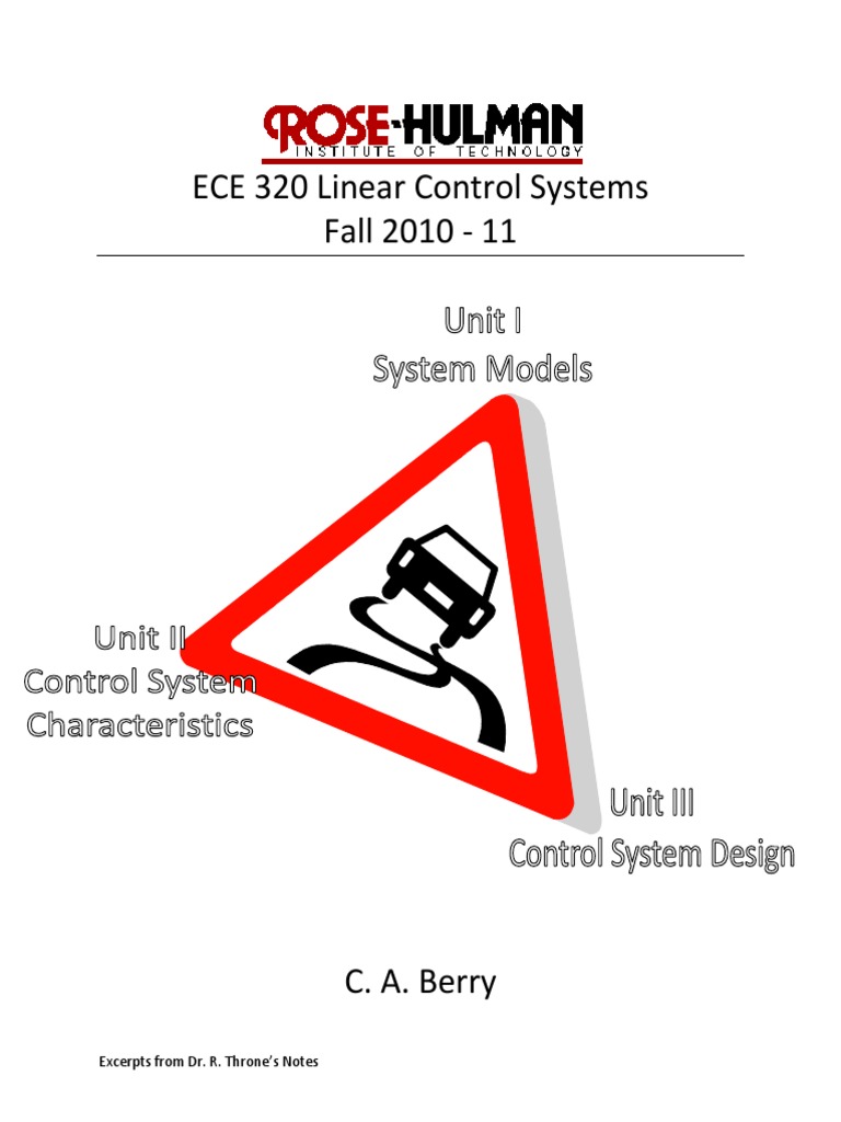 ECE320 StudyGuide | PDF | Control Theory | Electronic Engineering
