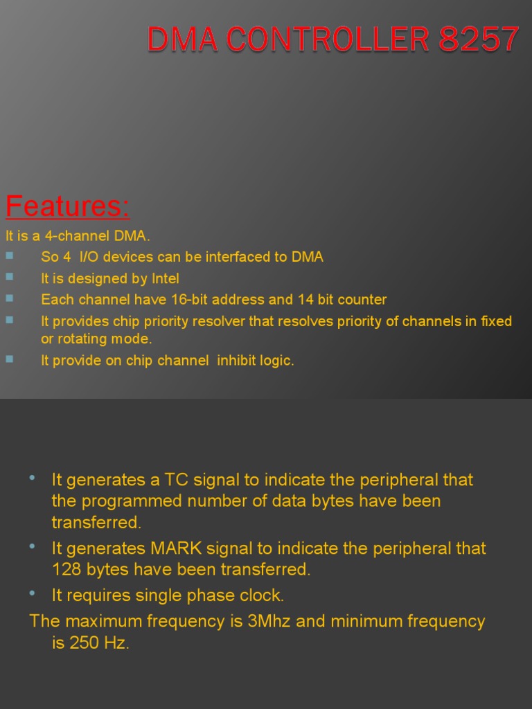 Dma Controller 8257 | PDF | Input/Output | Digital Technology