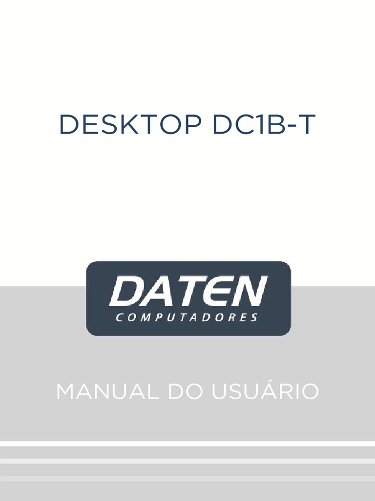 Manual DATEN Desktop DC1B-T | PDF | Eletrônicos | Arquitetura de ...