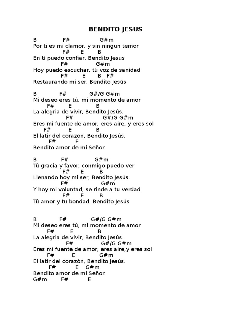 Bendito Jesus | PDF