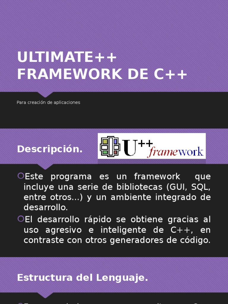 Framework ULTIMATE++ para C++ | PDF | C ++ | Compilador