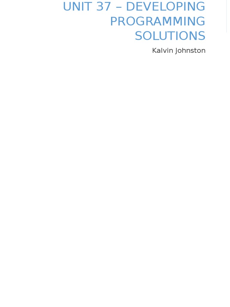 Assignment Unit 37 | PDF | Compiler | Integrated Development Environment