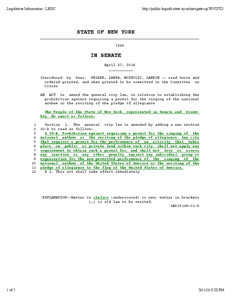 Anthem Bill PDF | PDF