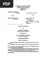 Complete Judicial Affidavit Sample | PDF | Perjury | Common Law