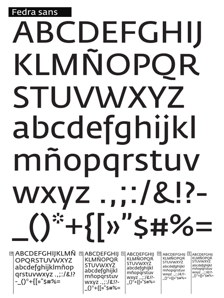 Fedra Sans | PDF | Serif | Tipografía