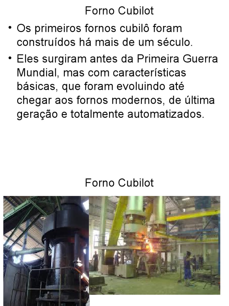 Fornos Cubilot | PDF | Forno | Ferro