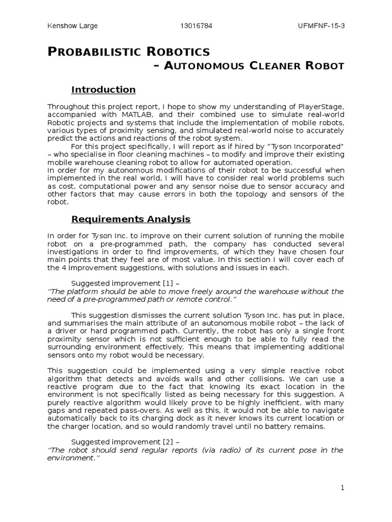 Probabilistic Robotics | PDF | Robot | Robotics