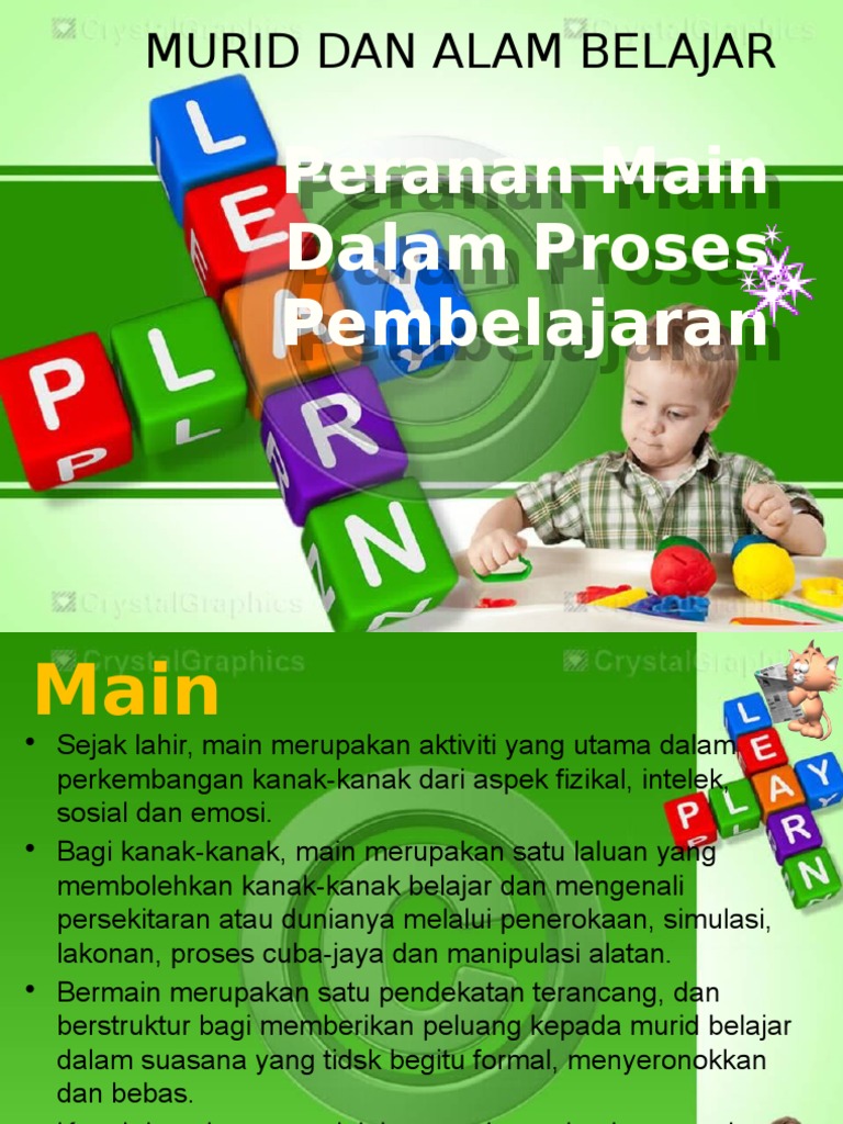Peranan Main Dalam Proses Pembelajaran | PDF