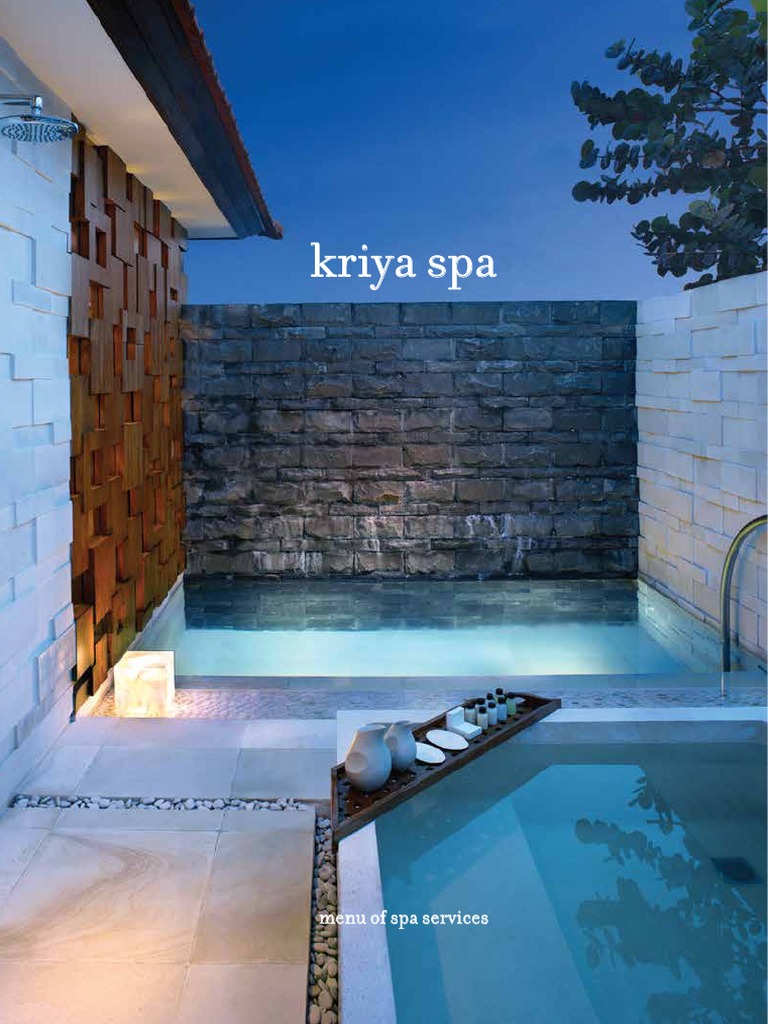 Kriya Spa Menus at Grand Hyatt Bali | PDF | Spa | Massage