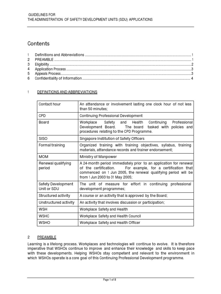 CPD Sdu Guidelines | PDF | Professional Development | Evaluation