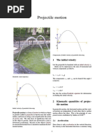 Physics Project Report On Projectile Motion | PDF | Ballistics | Trajectory