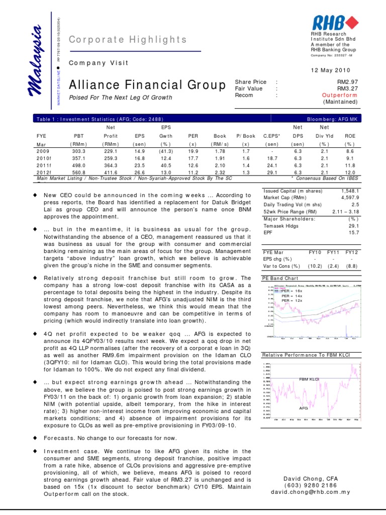 Alliance Financial Group Berhad: Poised For The Next Leg of Growth - 12 ...