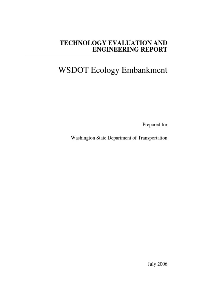 Ecology Embankment Teer | PDF | Water Quality | Surface Runoff