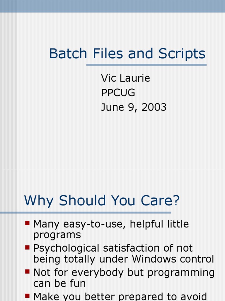 Batch Files and Scripts2 | PDF | Scripting Language | Windows Registry