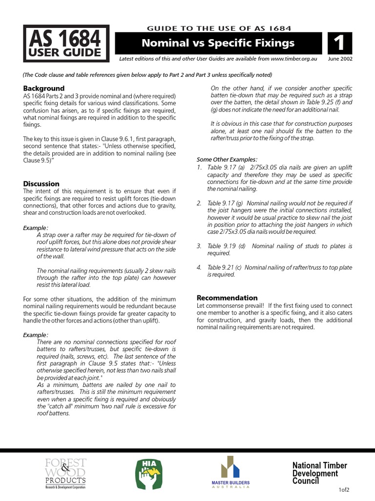 AS1684 - 1 Guide | PDF | Government | Justice