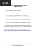 Dyspnea Scale for Patients | PDF | Self-Improvement