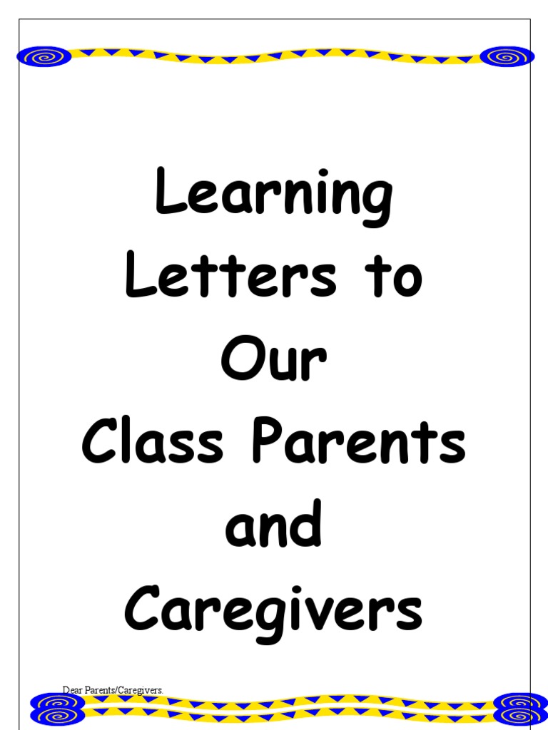 Our Staff Letters To Parents Term 1 | PDF | Educational Technology ...