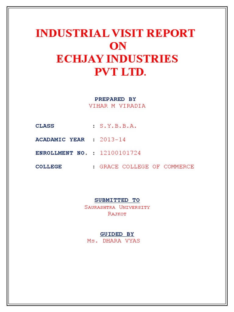 Echjay Industries PVT LTD | PDF | Employment | Scrap
