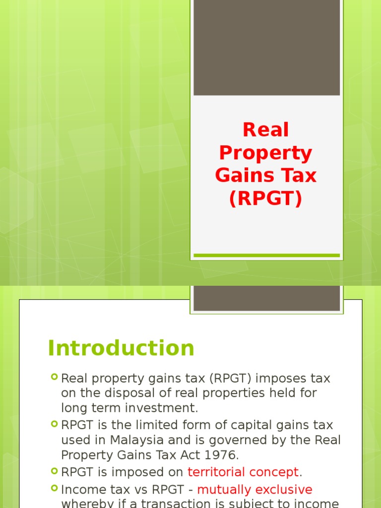 Topic 6 RPGT | PDF | Mergers And Acquisitions | Real Estate Appraisal