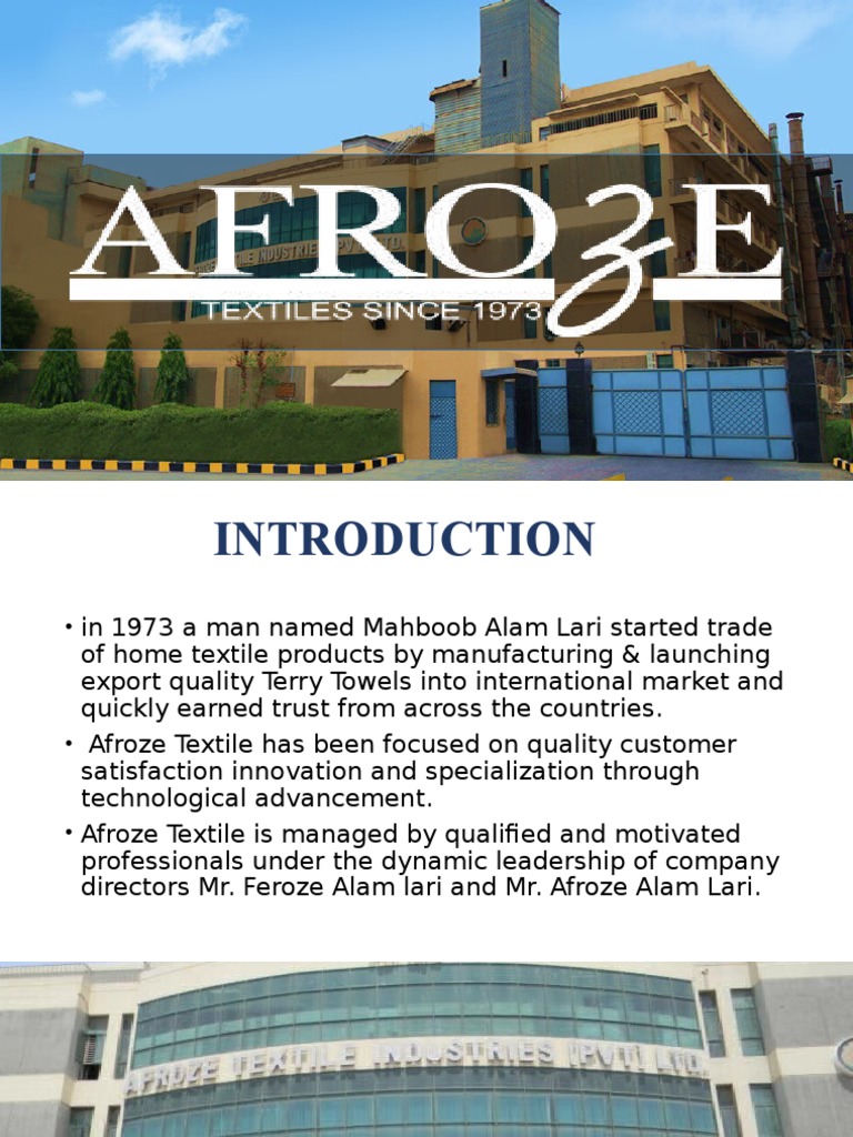 Afroze Textile: Challenges and Growth Plans | PDF