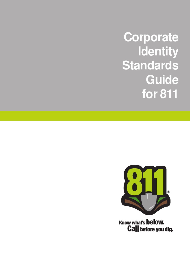 811 Logo Standards Final | Logos | Grey