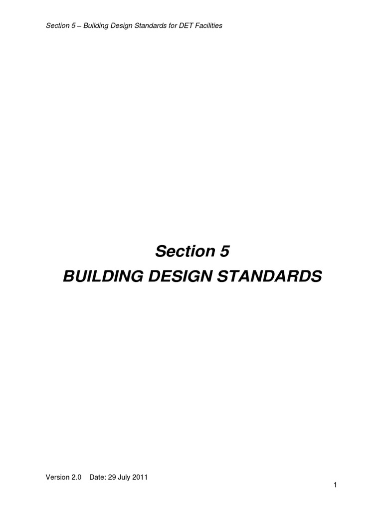 Building Design Standards 5 | PDF | Door | Wall