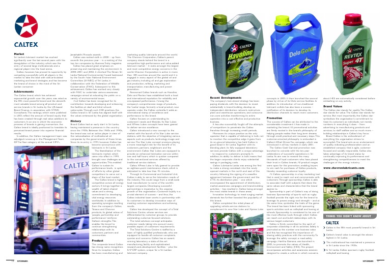 Caltex | PDF | Chevron Corporation | Brand