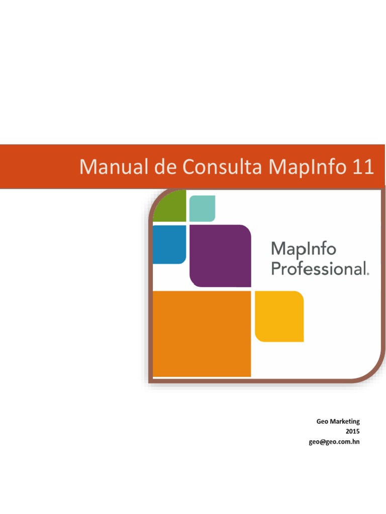 Manual de Consulta de Mapinfo PDF | PDF | Ventana (informática) | Tabla (base de datos)