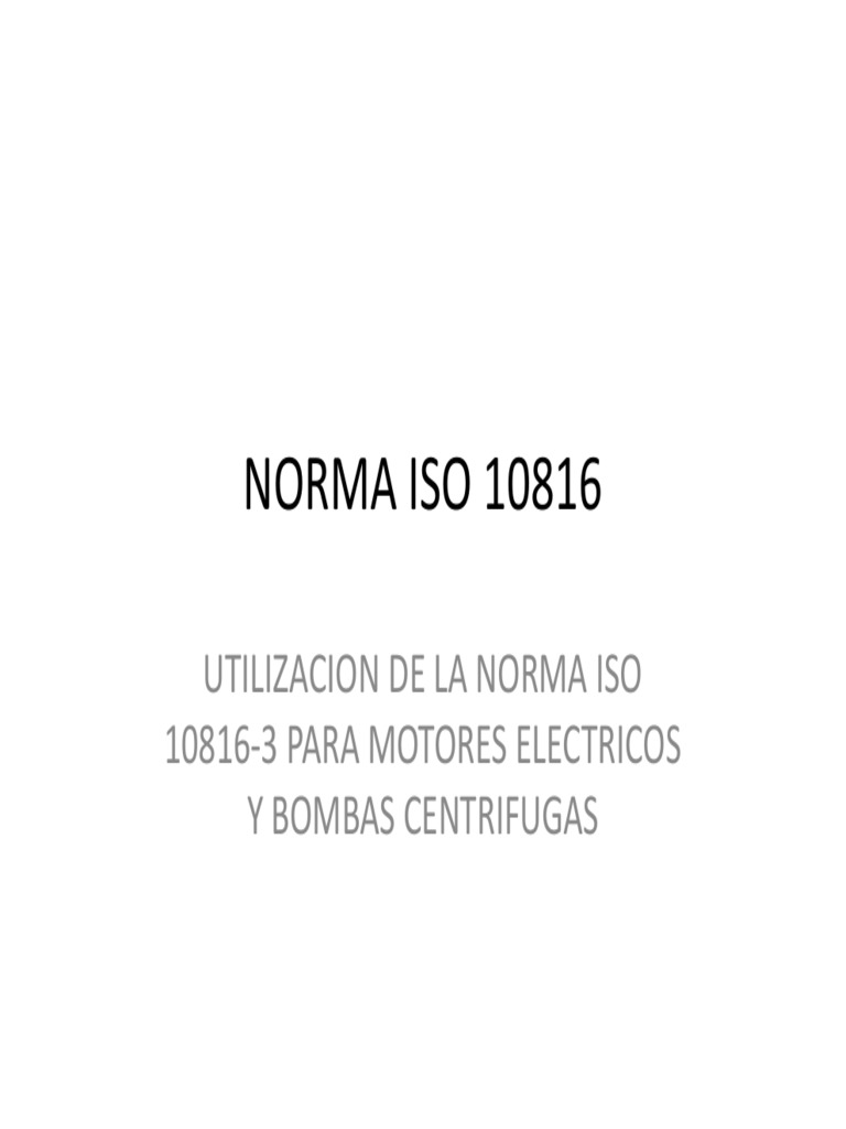 Norma Iso 10816 | Descargar gratis PDF | Vatio | Eje