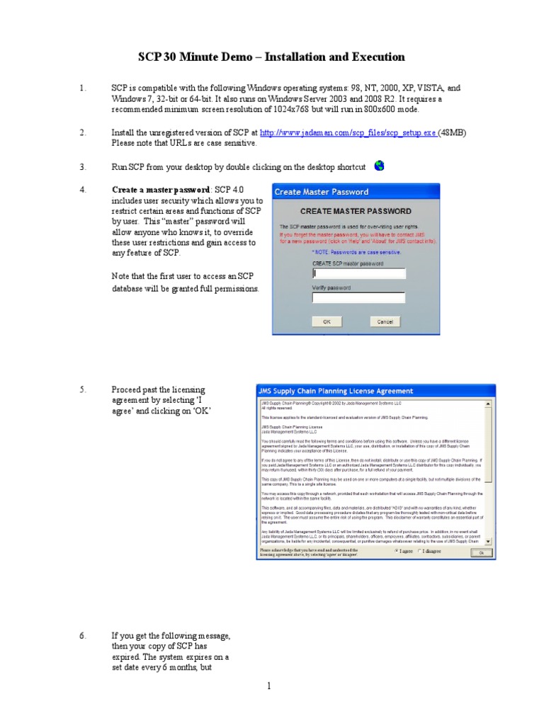 SCP 30 Minute Demo - Installation and Execution: Create A Master ...