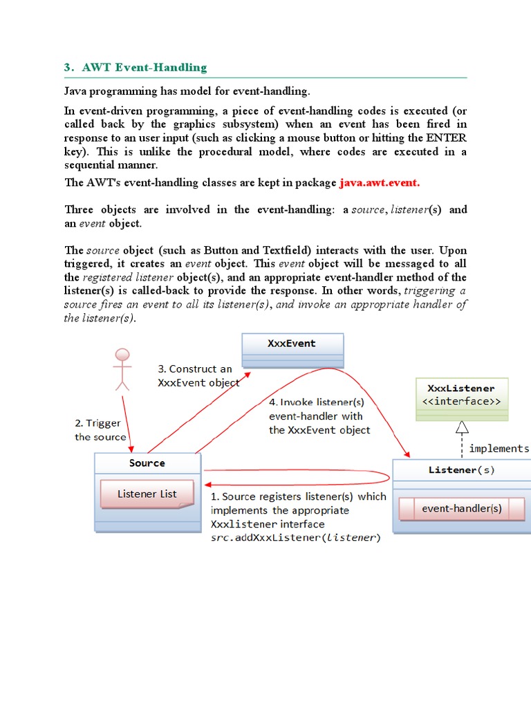 Awt Event Handling Pdf Class Computer Programming Programming 0784