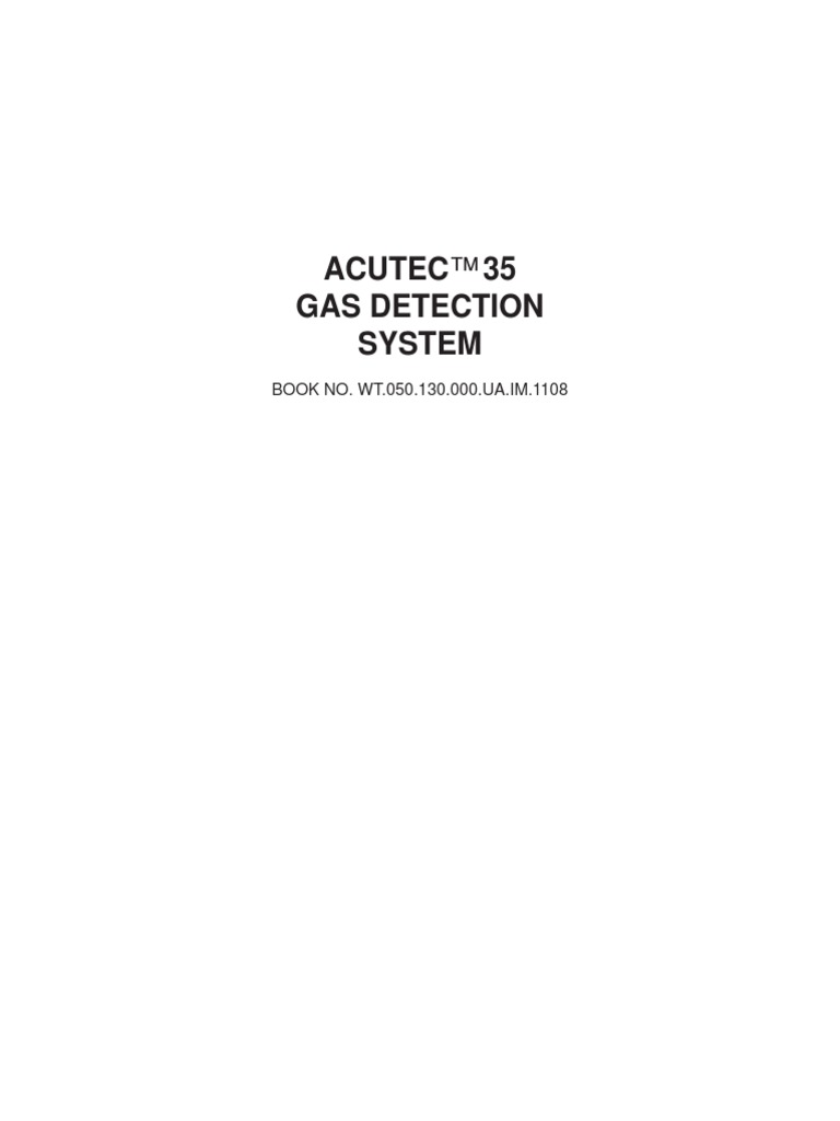 Acutec 35 Gas Detection | PDF | Relay | Battery (Electricity)