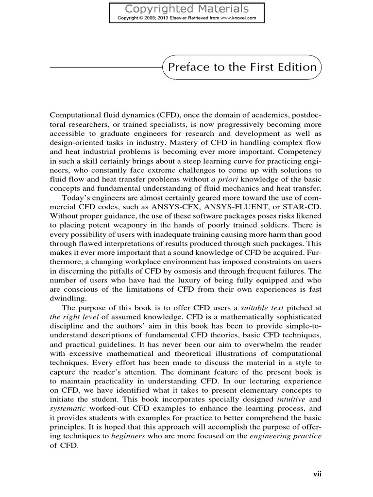 CFD - Preface | PDF | Computational Fluid Dynamics | Cognitive Science CFD - Preface | PDF | Computational Fluid Dynamics | Cognitive Science