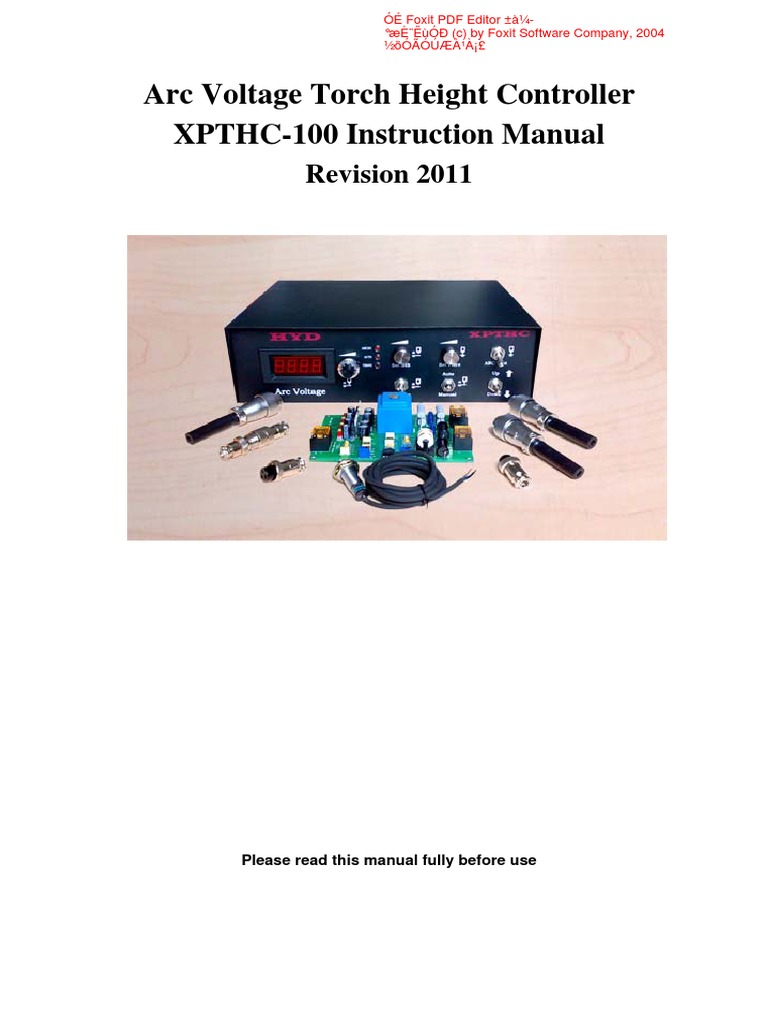 XPTHC 100iii PDF | PDF | Switch | Numerical Control