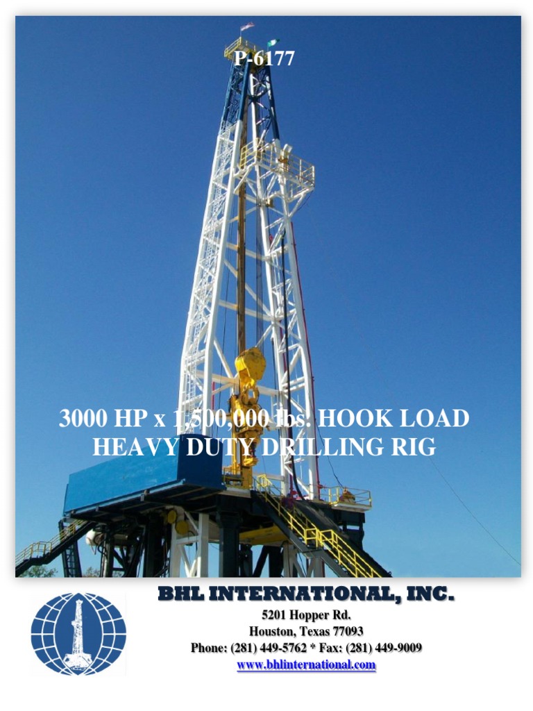 Land 3000HP | PDF | Drilling Rig | Pump