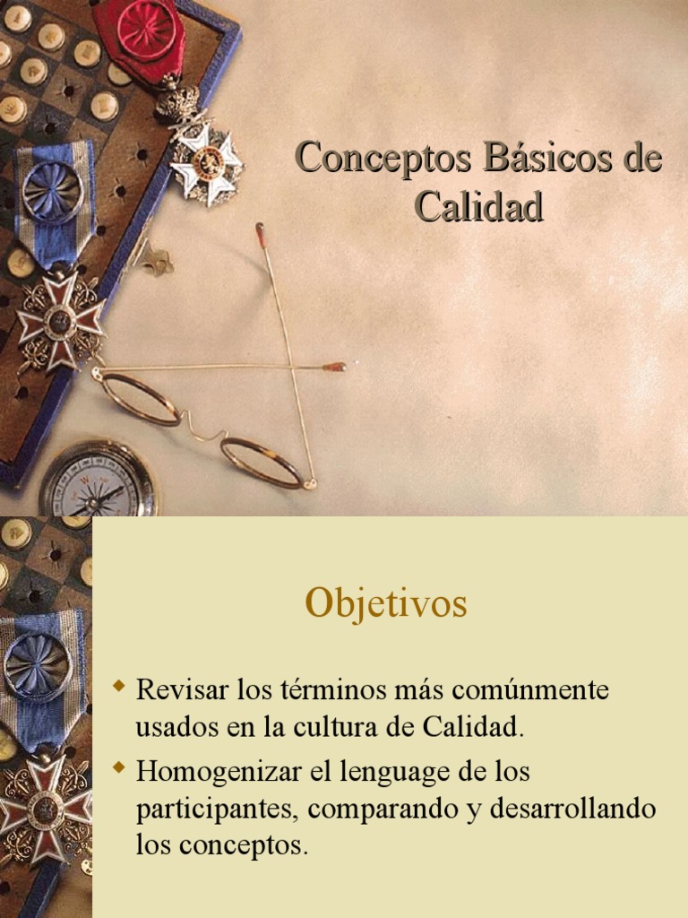 Conceptos Básicos de Calidad | PDF | Ingeniería de confiabilidad ...