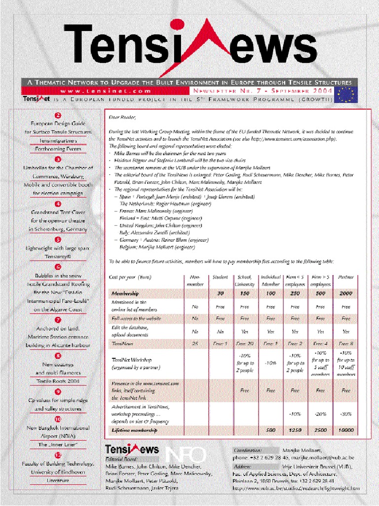 European Design Guide For Surface Tensile Structures | PDF | Fibers ...