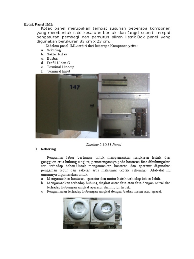 Kotak Panel IML | PDF