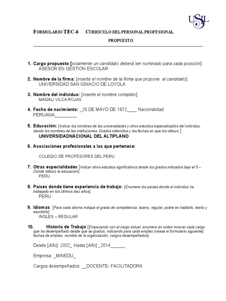 Formulario TEC-6 | PDF | Plan de estudios | Modificación de comportamiento