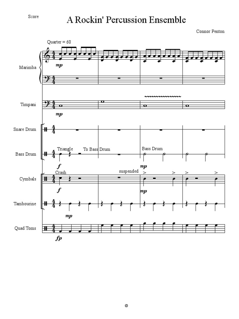 Percussion Ensemble | PDF | Arts du langage et discipline