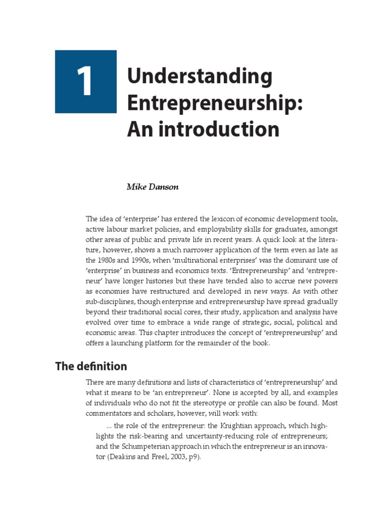 Chapter 1 PDF | PDF | Social Entrepreneurship | Entrepreneurship