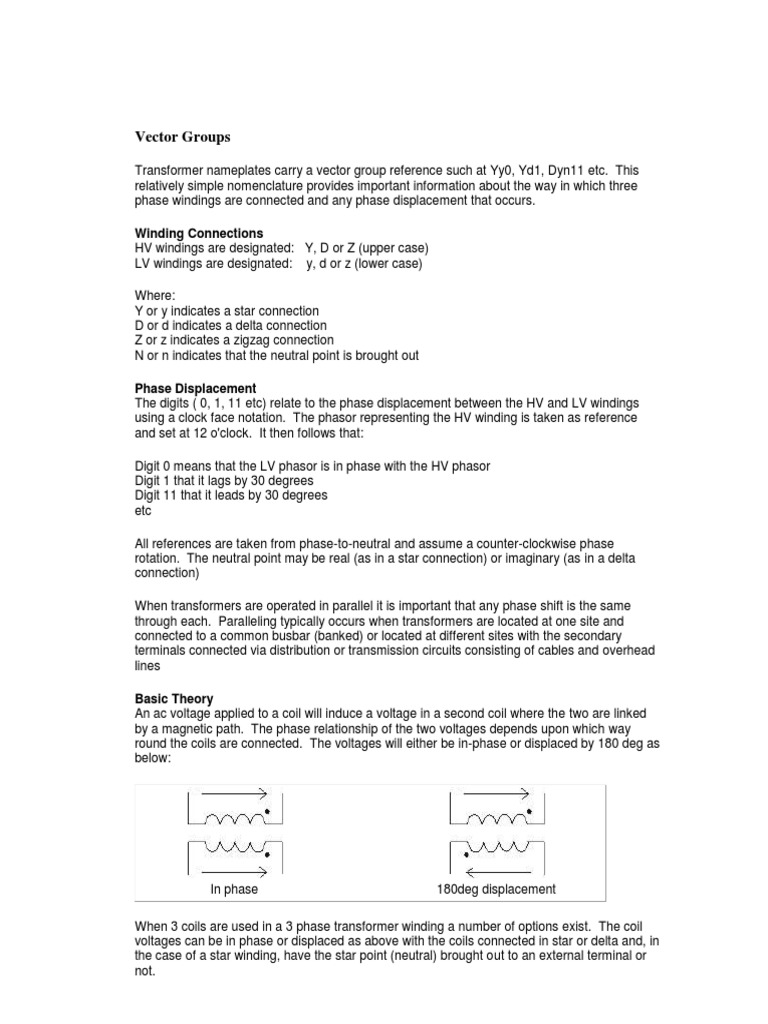 Transformer Phase Displacement | PDF | Transformer | Force